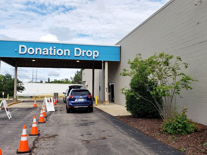 One person's castoffs, another's treasures! This donation drop-off is where the thrift store magic begins &ndash; what will you contribute to the cycle?