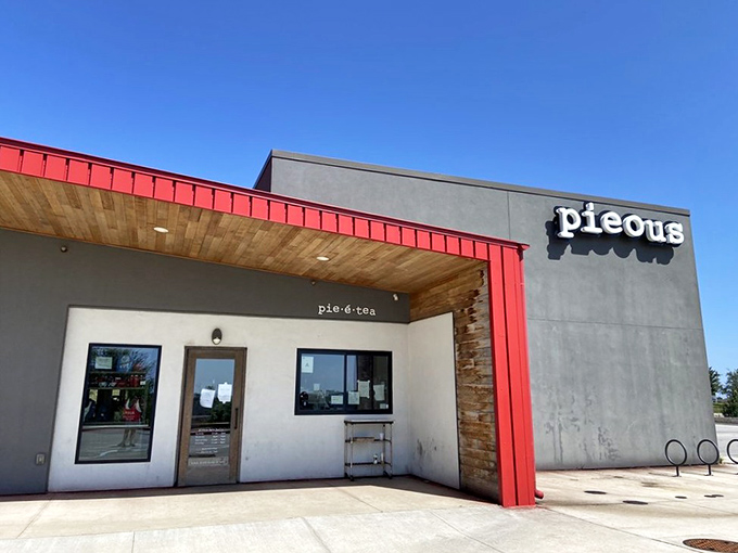 The gateway to gastronomic glory! This entrance is like the wardrobe to Narnia, but instead of snow, you'll find carbs.