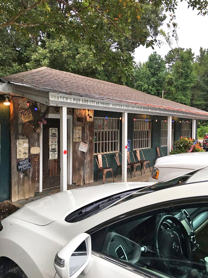 As the sun sets, Hunter's Steakhouse beckons. It's like a siren call for steak lovers, minus the whole shipwreck thing.