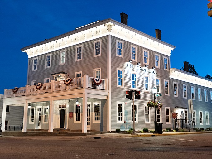 The Cadillac House: where history meets happy hour. It's like 'Cheers,' but with more charm and fewer Boston accents.