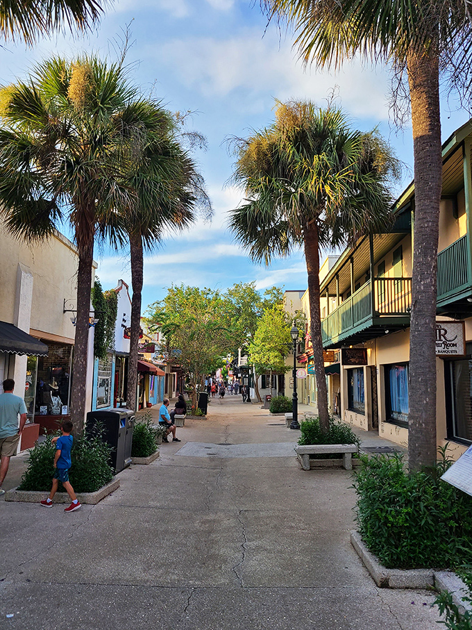 A slice of small-town charm! This picturesque street is the perfect appetizer for your main course of pizza perfection.