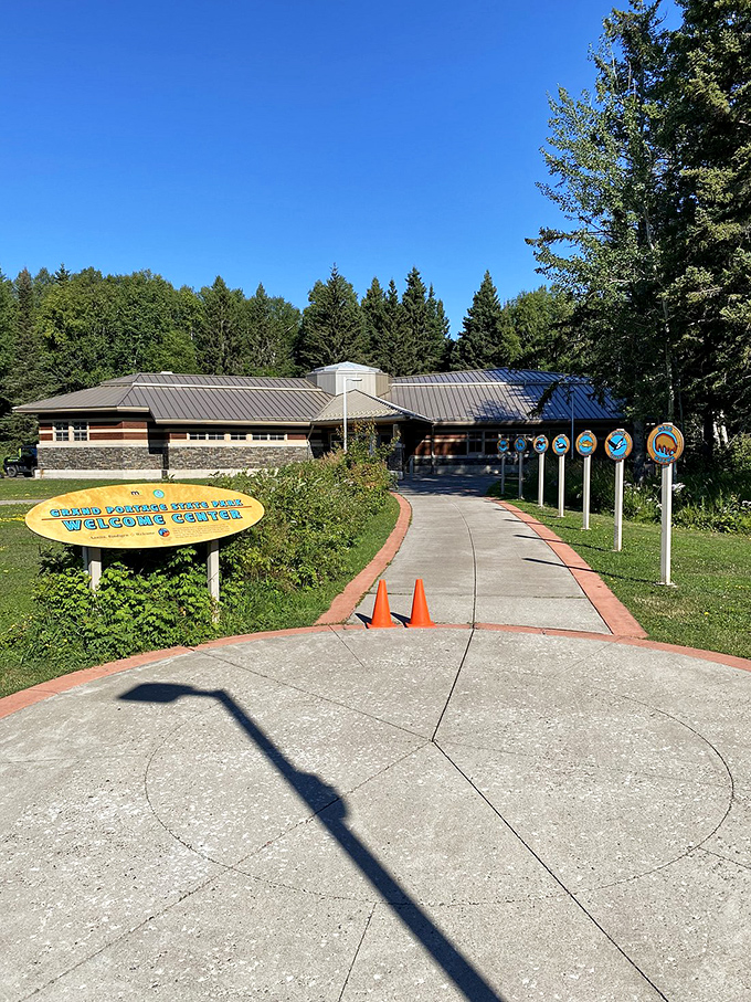 Welcome to the coolest treehouse ever: This visitor center is where park rangers and nature lovers unite. It's like Hogwarts for hiking enthusiasts!