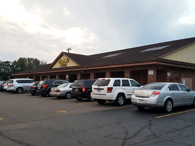 No parking woes here! Marion's lot is as accommodating as their menu &ndash; plenty of space for you and all your pizza-loving friends.