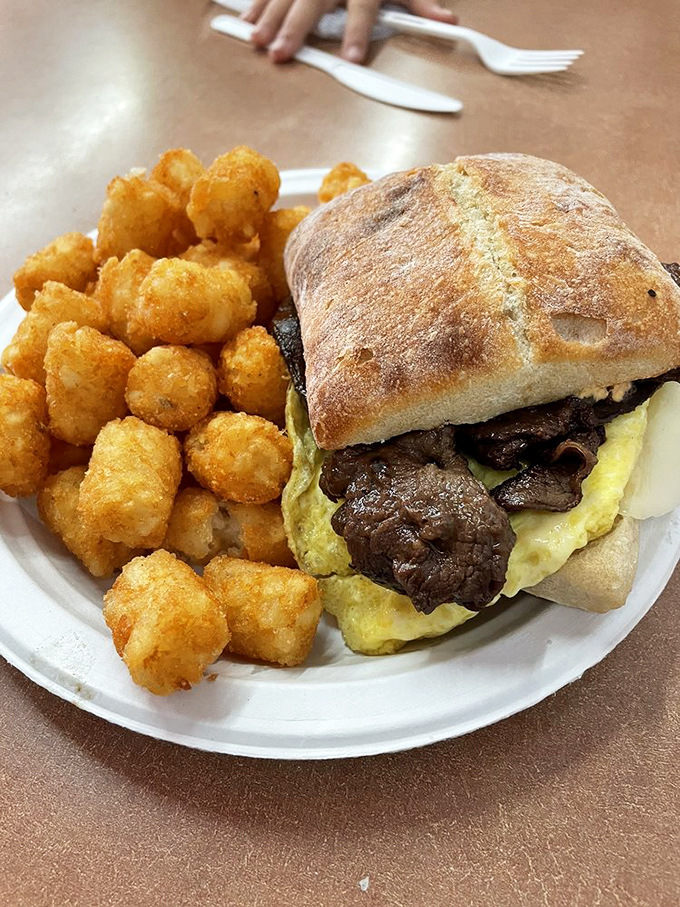 The Bulgogi Breakfast Sandwich: Where East meets West for a flavor fiesta in your mouth. Aloha, deliciousness!