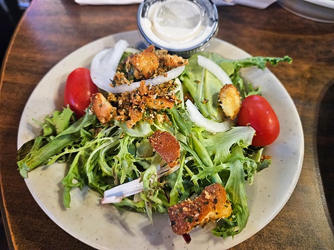 A salad that Caesar himself would approve of! Crisp, creamy, and crouton-y enough to make you forget you're eating vegetables.