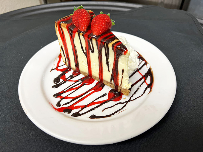A slice of heaven! This cheesecake is so dreamy, it could star in its own rom-com. Warning: May cause involuntary happy dances.