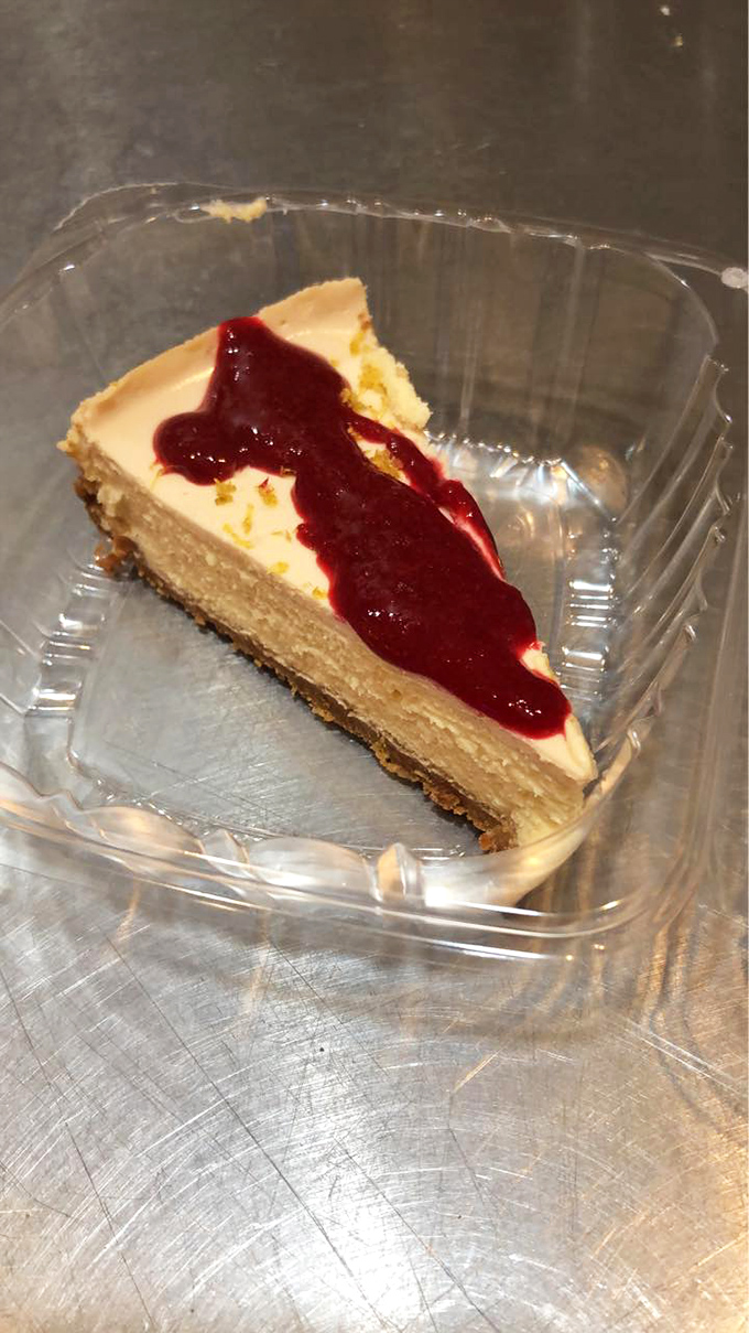 A slice of heaven with a berry on top! This cheesecake is so good, it might just make you forget about lobster rolls.