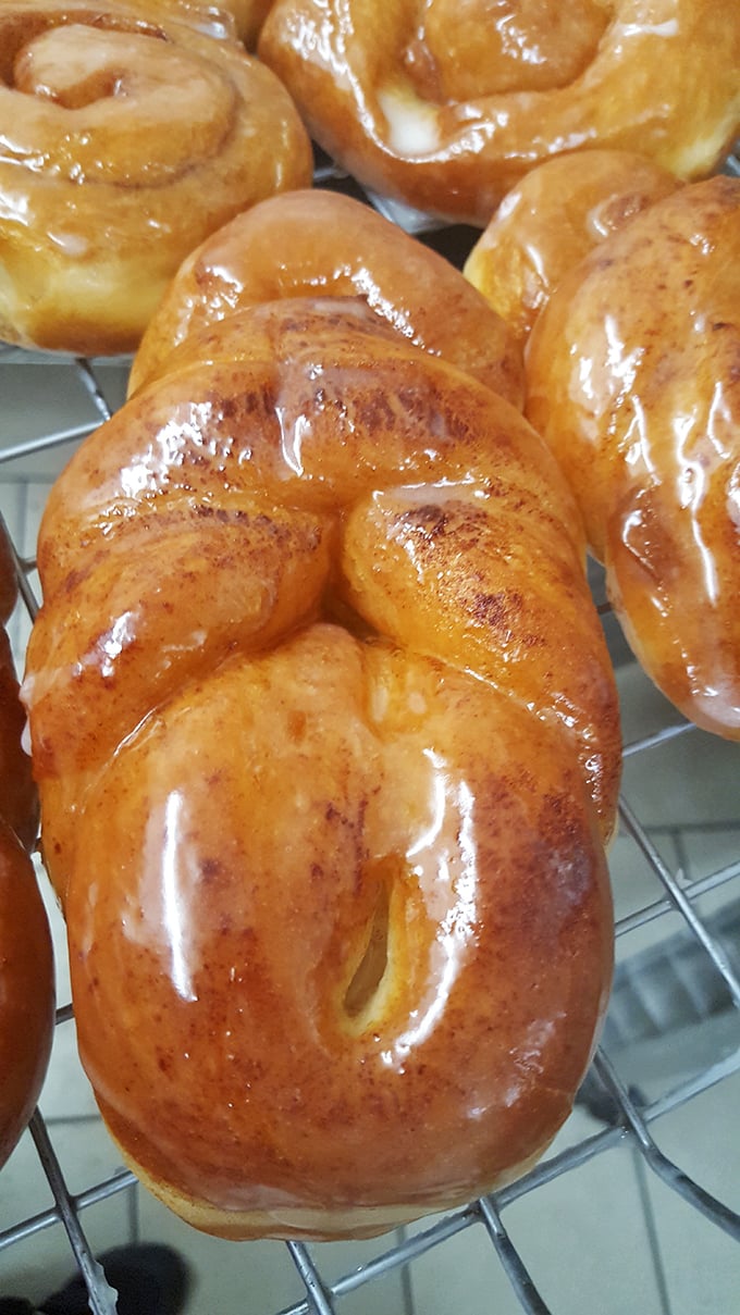 The cinnamon twist: part pastry, part work of art. It's like the DNA of deliciousness, spiraling into sugary perfection.