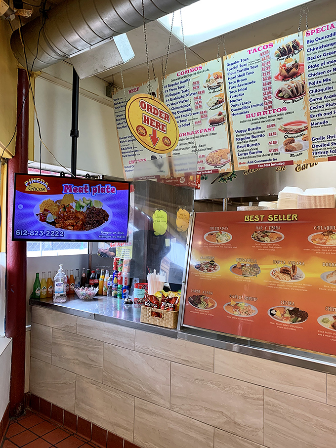 Order up! This counter is like mission control for your taste bud adventure. Houston, we have no problems here!