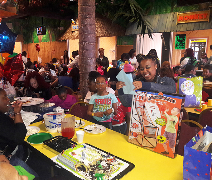 Party central, jungle style! This event space is where birthdays become safaris and every kid feels like the king of the jungle.