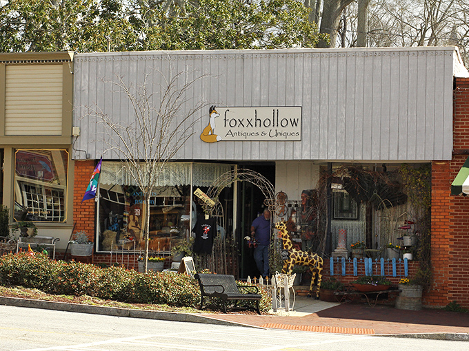 Treasure hunting, Senoia style! Foxxhollow Antiques is where your grandmother's attic meets Indiana Jones' garage sale.