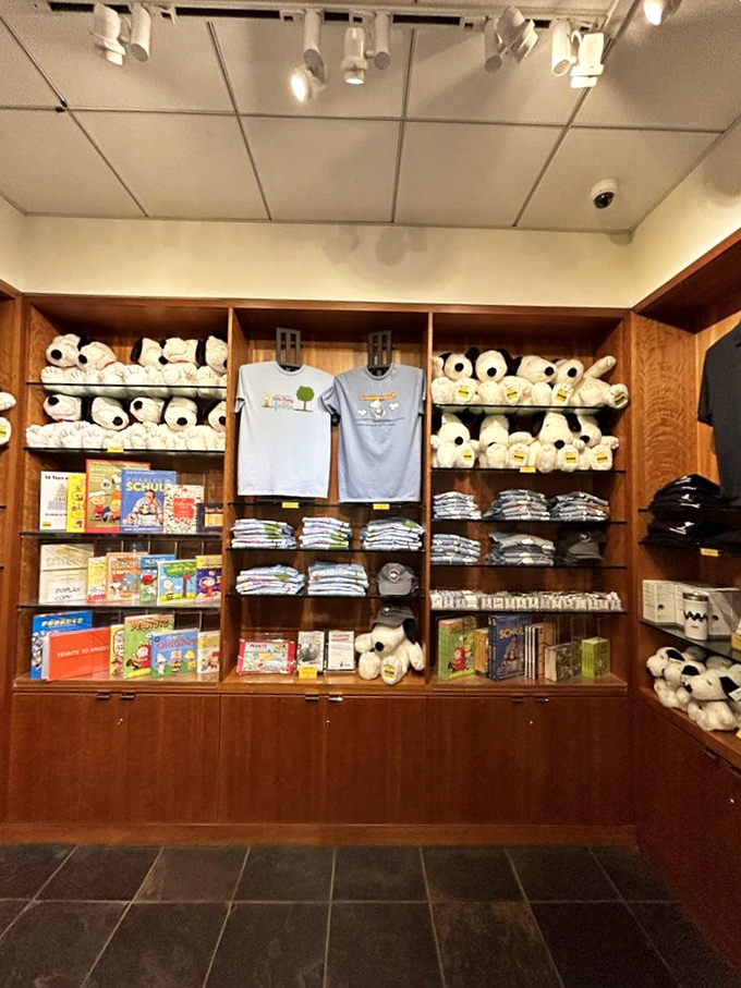 Peanuts paradise! This gift shop is like Snoopy's doghouse exploded with goodies. Good luck leaving empty-handed, Charlie Brown.