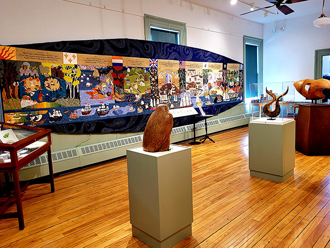 Inside the Castine Historical Society, history comes alive through vibrant displays. It's edutainment at its finest, folks!
