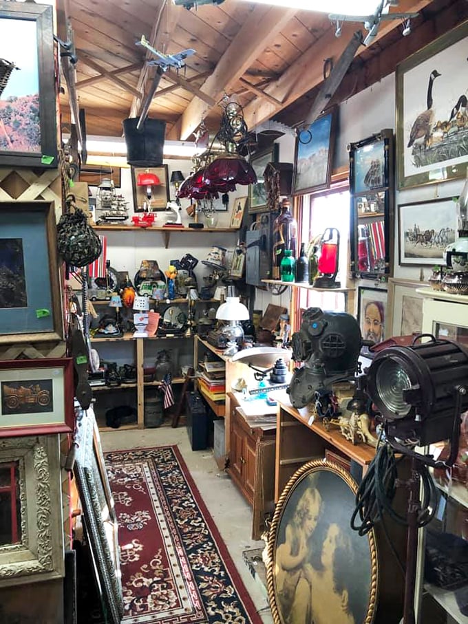 A maze of memories and maybes. Each turn in this cozy corridor reveals another chapter in the story of stuff.