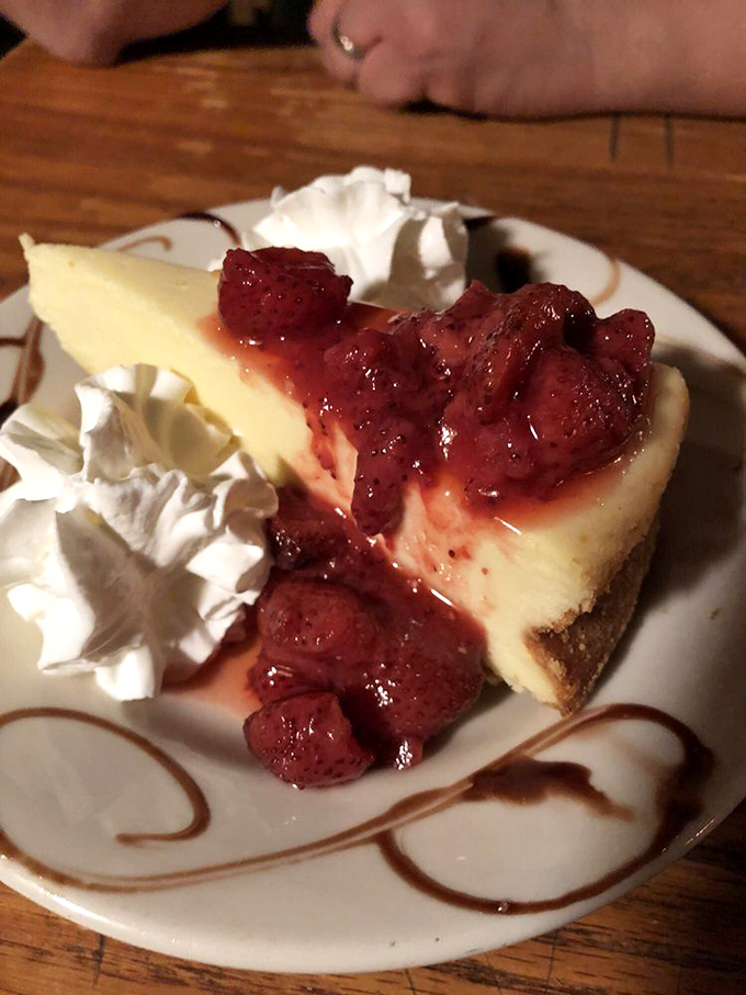 A slice of New York cheesecake that'll transport you straight to the Big Apple &ndash; minus the traffic and with 100% more berry bliss on top!