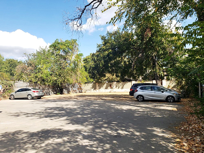 Even the parking lot holds promise &ndash; who knows what treasures await inside? Your next great find is just a few steps away!