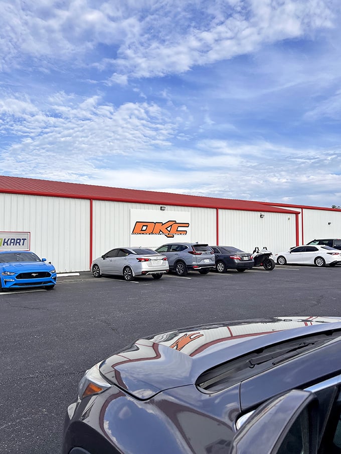 Parking lot or starting grid? With rides like these, even arriving at DKC feels like the beginning of a grand prix!