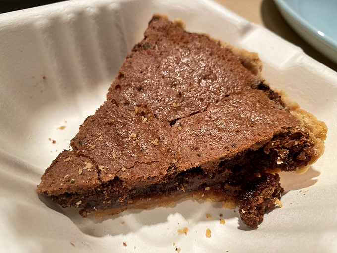 A slice of heaven that's more American than apple pie! This chocolatey dream is the perfect finale to your fried chicken symphony.