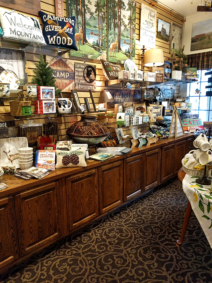 A souvenir shop that's like a hug for your wallet. Take home a piece of the mountain magic &ndash; or at least a mug that says you were here.