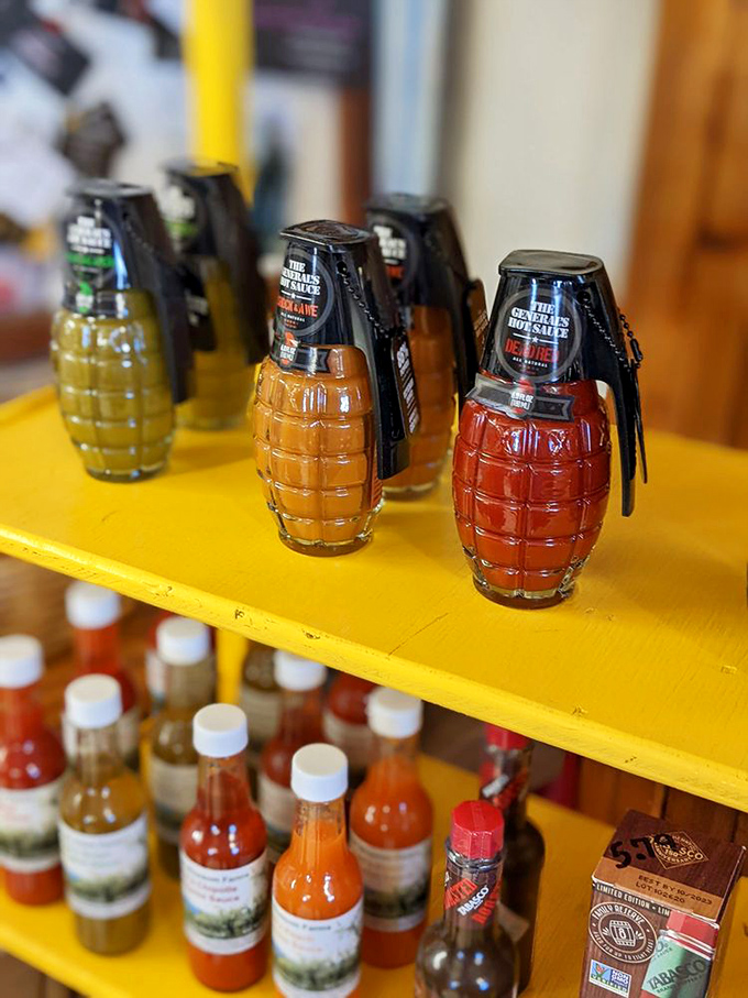 Hot sauce roulette, anyone? These flavor grenades are ready to take your taste buds on a wild ride. Caution: May cause spontaneous happy dances!