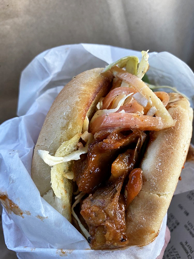 Vegan victory! This plant-based sandwich proves that Ore Nell's has mastered the art of inclusive 'cue-isine.