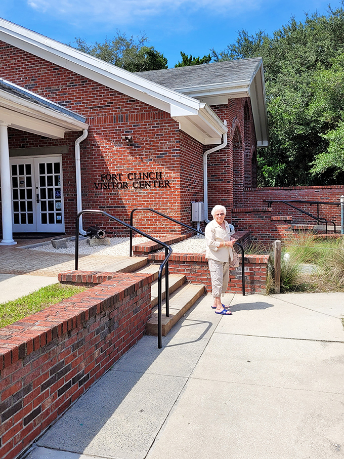 "Welcome to Fort Clinch's nerve center. Where modern visitors meet centuries-old stories &ndash; no flux capacitor required!"