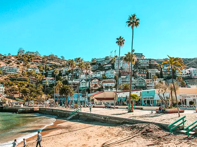 Beach bliss: Avalon's waterfront invites you to dig your toes in the sand and let island time take over. Workweek worries? What workweek worries?