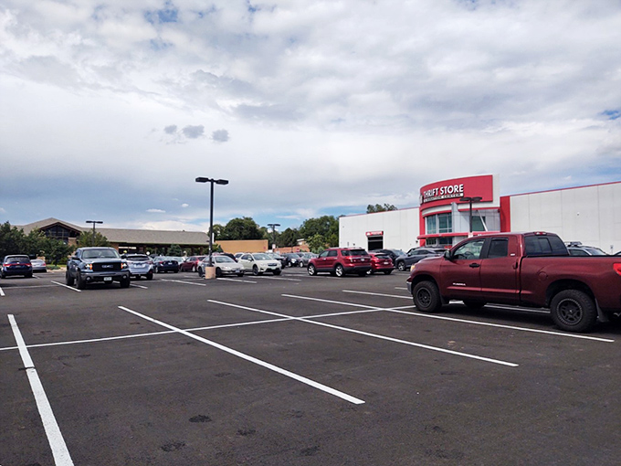 Park your expectations at the door! This spacious lot promises room for all, whether you're dropping off donations or hauling home treasures.