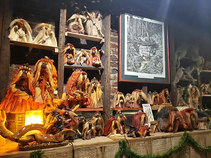 From folklore to pop art, trolls have come a long way! This display is like a history lesson, but with 100% more neon hair.