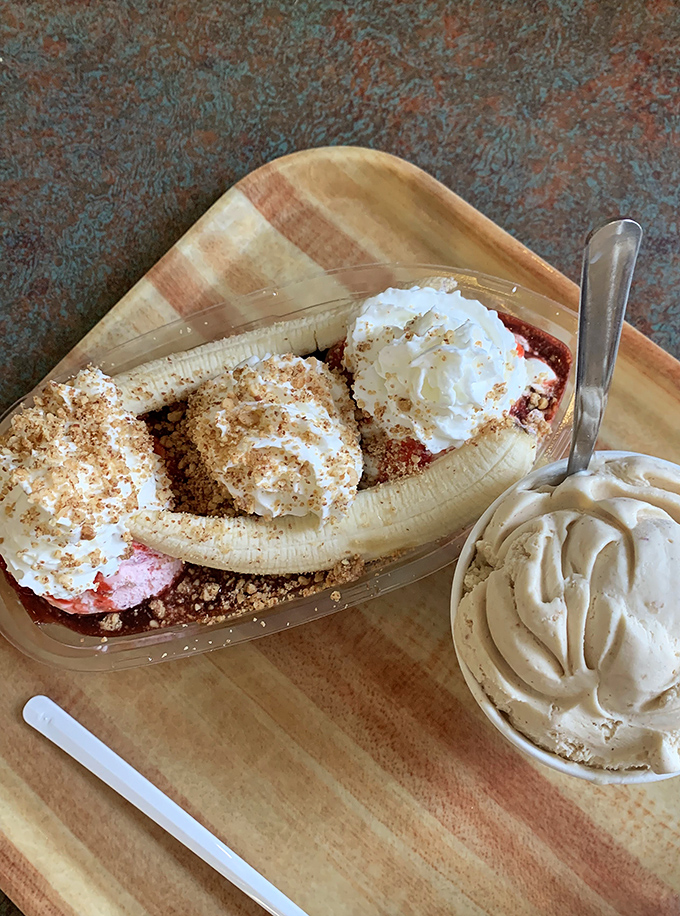 The banana split that puts all other desserts to shame. It's not just a sundae, it's a work of art you can eat!