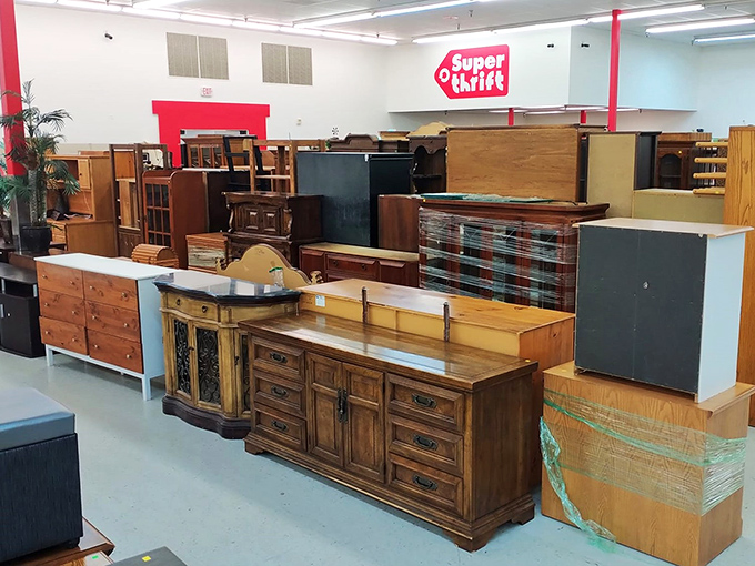 Cabinet of curiosities, meet curious bargain hunters. These wooden wonders are ready to store your next great find.