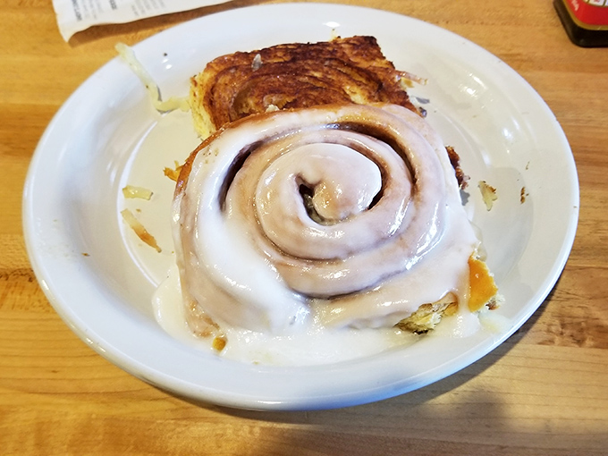 The holy grail of breakfast pastries! This cinnamon roll is so magnificent, it deserves its own theme song and backup dancers.