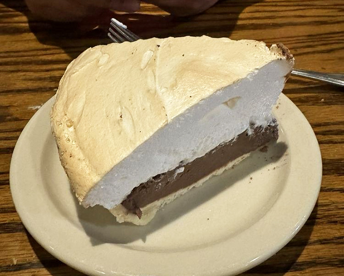 A slice of heaven on a plate. Cattlemen's cream pie is the sweet finale that'll make you forget you came for the steak.