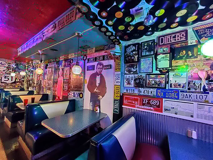 Booth sweet booth! Slide into these cozy time capsules and prepare for a meal that's equal parts nostalgia and "I can't believe I ate the whole thing."