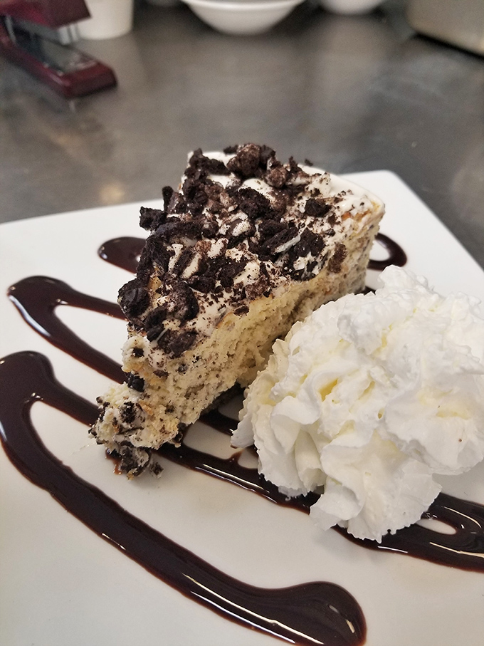 A slice of heaven on a plate! This dessert is so good, it might make you believe in love at first bite.