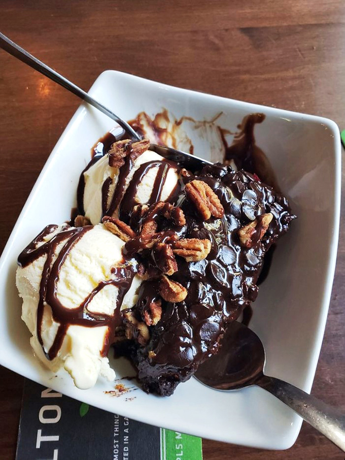 A dessert so good, it should be illegal: This chocolatey creation is the kind of sweet ending that makes you contemplate licking the plate in public.