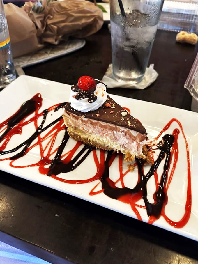 Sweet dreams are made of this! This dessert is a chocolate lover's fantasy, artfully plated and ready for its Instagram debut.