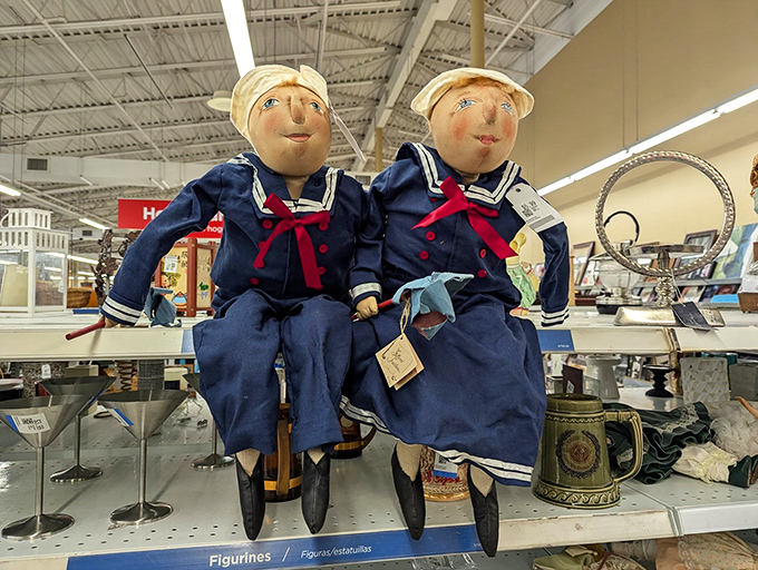 Ahoy, matey! These sailor dolls are all hands on deck, ready to navigate the high seas of your home decor with a whimsical nautical touch.