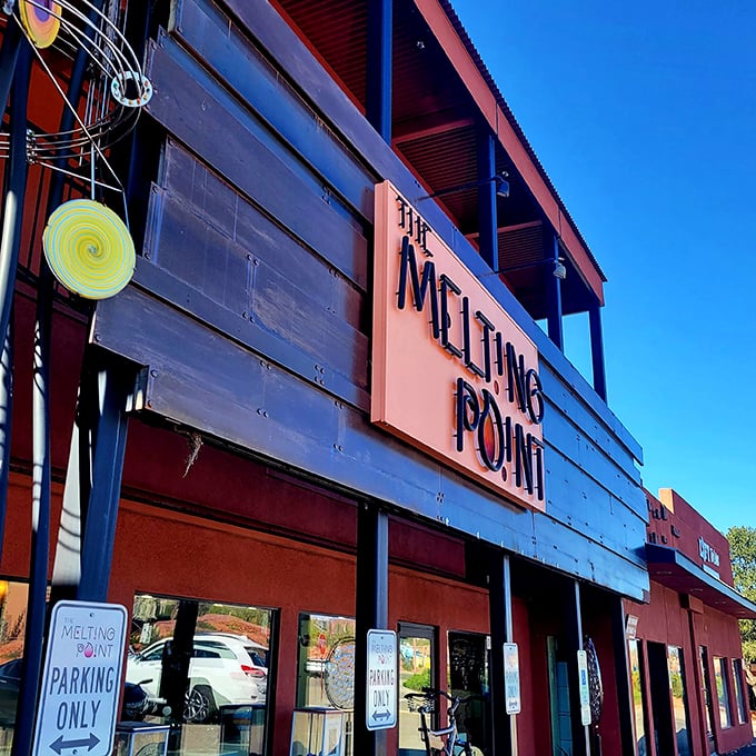 First impressions matter! The Melting Point's entrance is a teaser of the glass wonderland that awaits inside. Prepare to be dazzled!