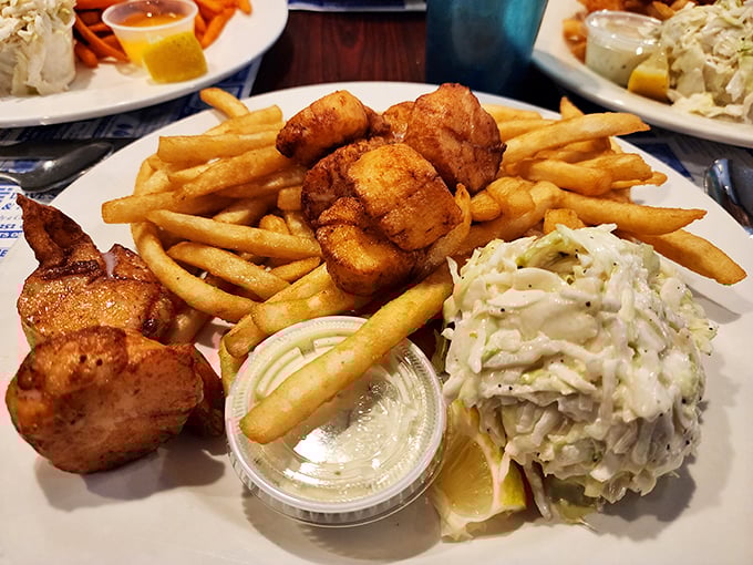 Fried food fiesta! This plate is a carb lover's dream and a reminder that sometimes, the best things in life are golden and crispy.