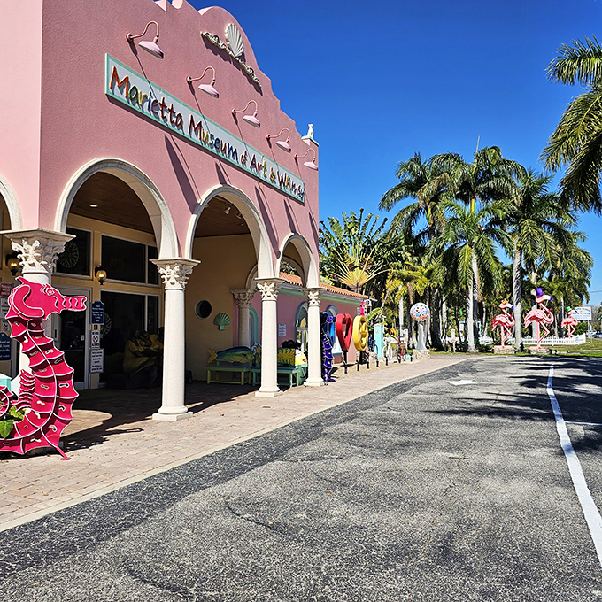 It's not just a museum, it's a mood! This fa&ccedil;ade is serving up some serious "La La Land" vibes with a splash of Florida sunshine. Cue the musical number!