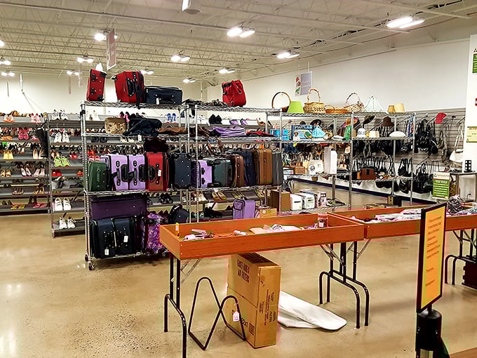 The thrifter's playground! This aisle is where fashion goes for its second act. Break a leg, vintage seekers!