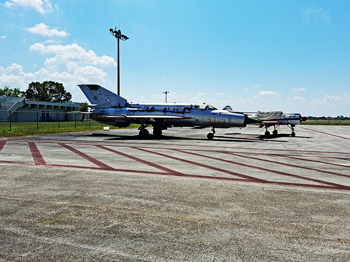Parked and ready for action! These steel birds might be grounded, but they're still capable of sending imaginations soaring.