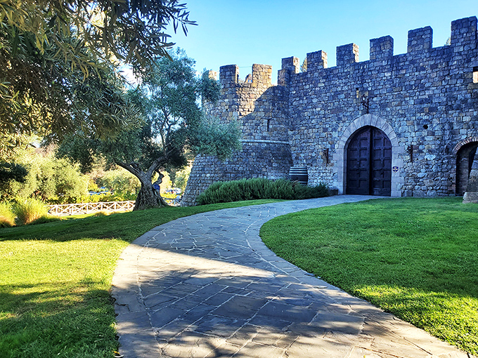 Follow the yellow brick road? Nah, this winding path leads to something even better &ndash; a castle full of world-class wines!