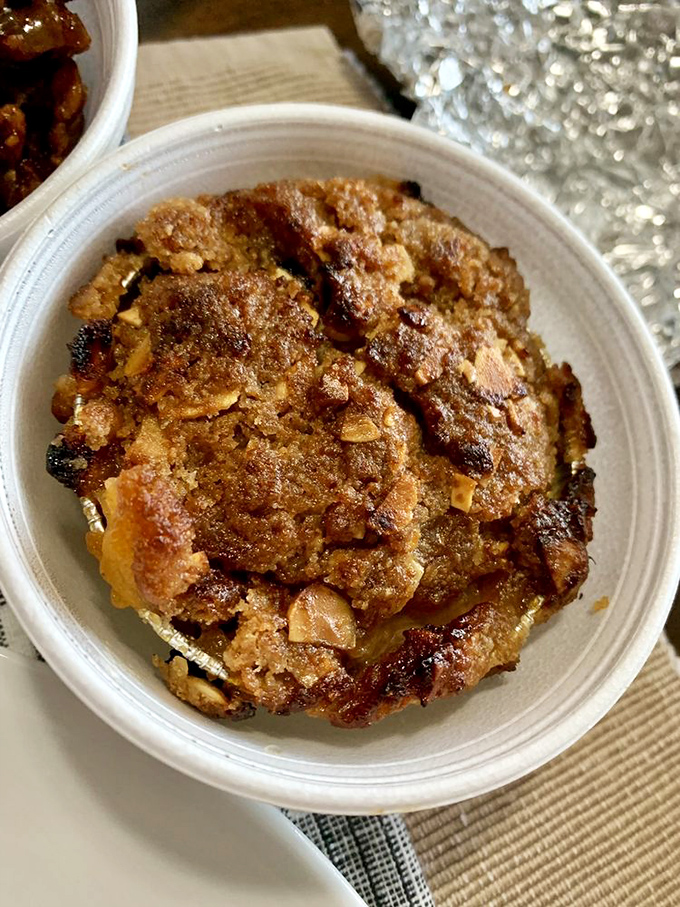 This peach cobbler looks like summer decided to throw a party in a bowl. It's the kind of dessert that makes you wish you had a second stomach.