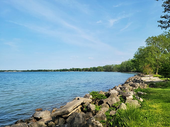 "Where the wild things are... and where you should be too!" The rocky shoreline offers a perfect perch for contemplation, wildlife-watching, or impromptu rock-skipping championships.