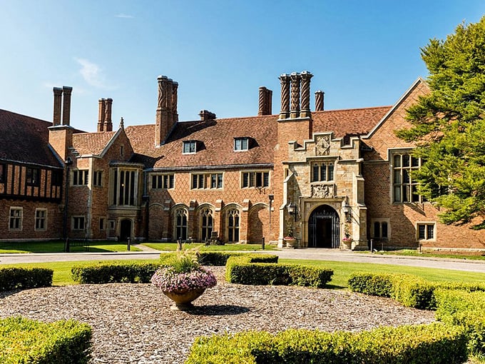Downton Abbey, Michigan edition! This Tudor-revival mansion provides a backdrop grand enough for any period drama.