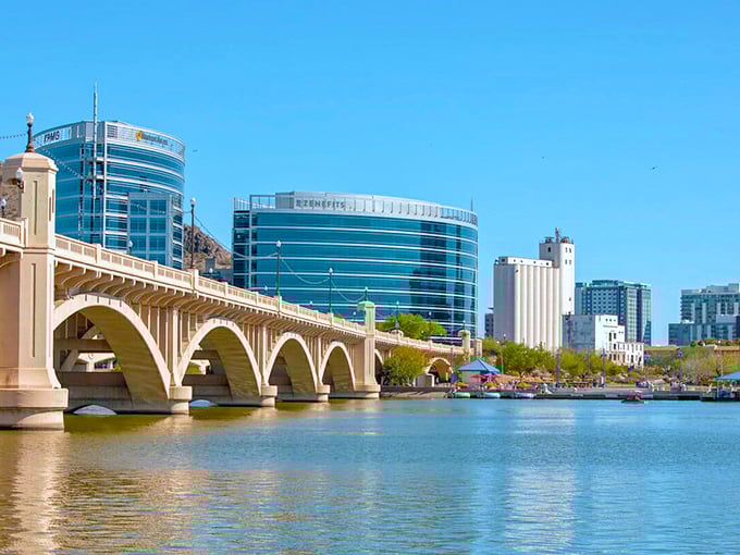 Tempe Town Lake: Urban meets oasis in this man-made marvel. It's like someone dropped a slice of San Diego into the desert.