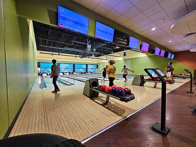 Strike gold at Wow! Zone's bowling alley. It's like The Big Lebowski, but with less White Russians and more family-friendly fun.