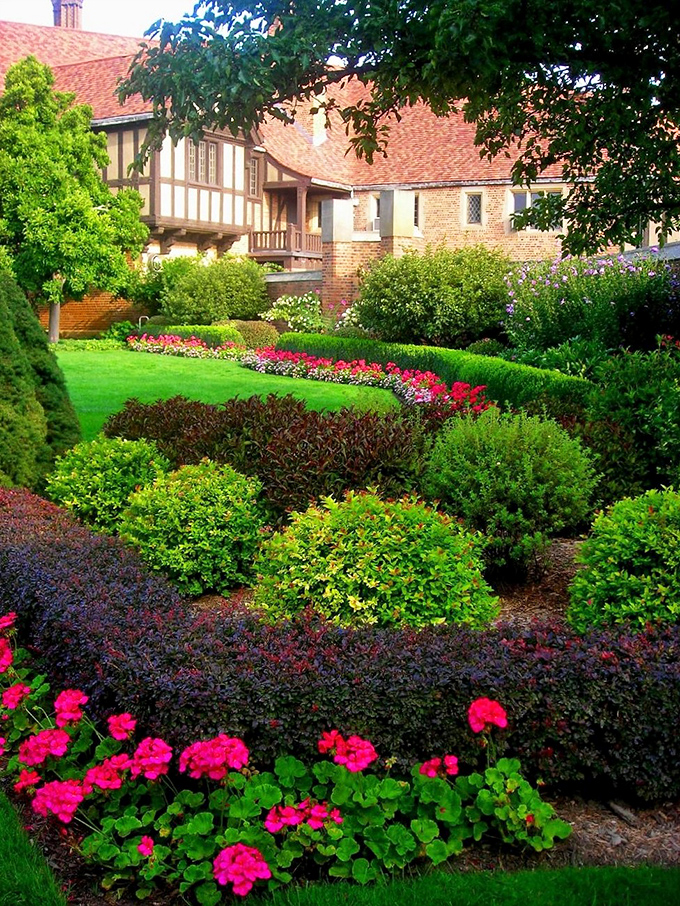 Hedges with Hollywood dreams! These perfectly trimmed plants look ready for their close-up, Mr. DeMille.